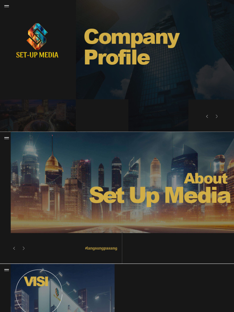 Company Profile Set - Up Media | PDF