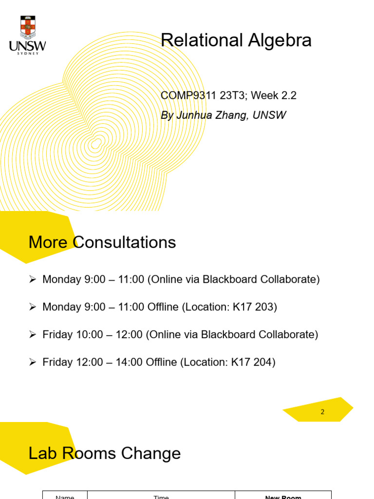 Week 2.2 - Relational Algebra | PDF