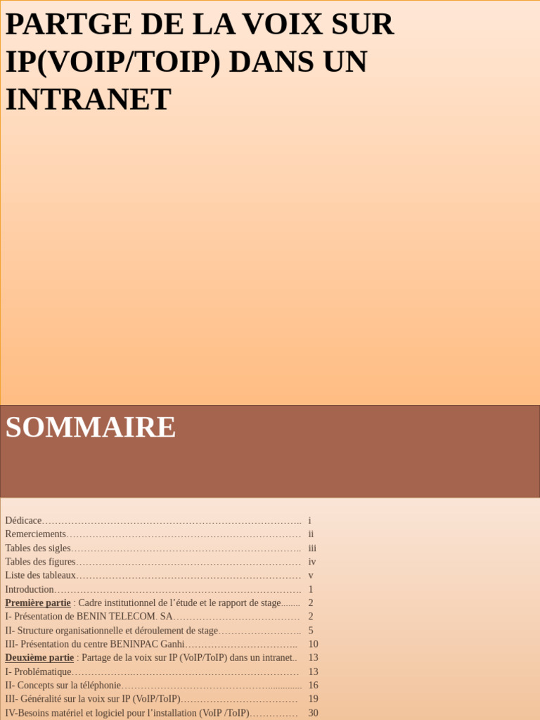 Partge de La Voix Sur Ip (Voip | PDF