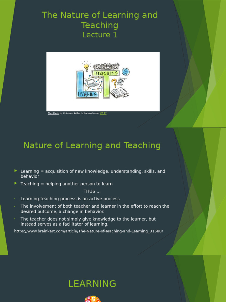 The Nature of Learning and Teaching | PDF