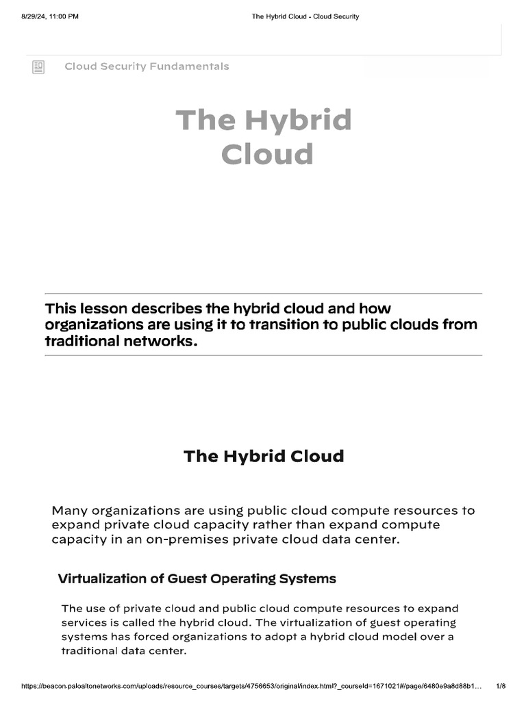 The Hybrid Cloud | PDF