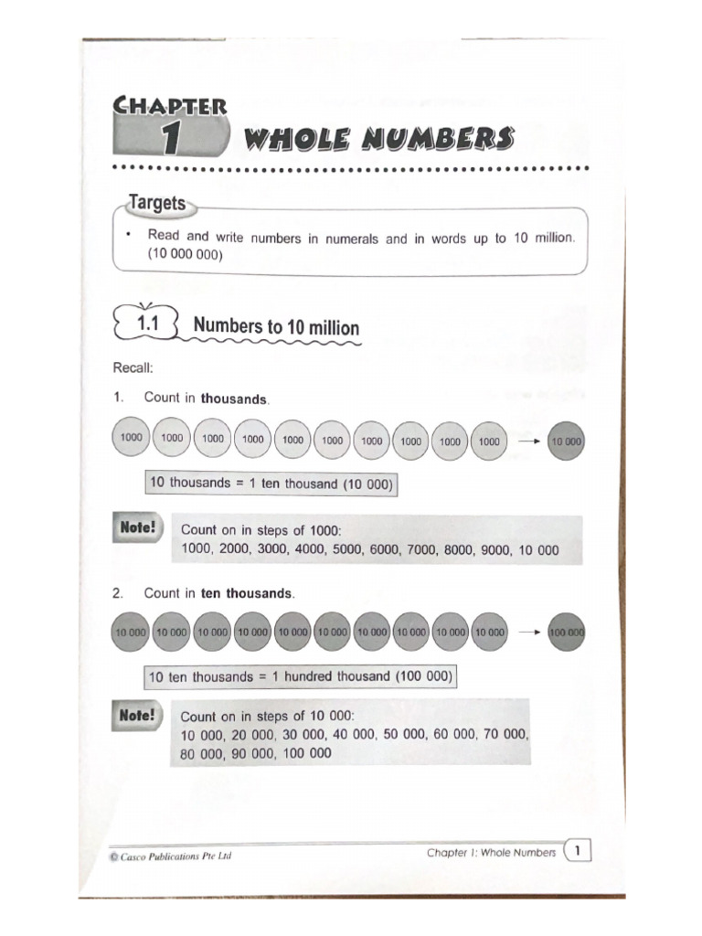 P5 Whole Numbers | PDF