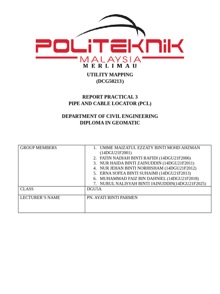 Report 3 Utility PCL | PDF