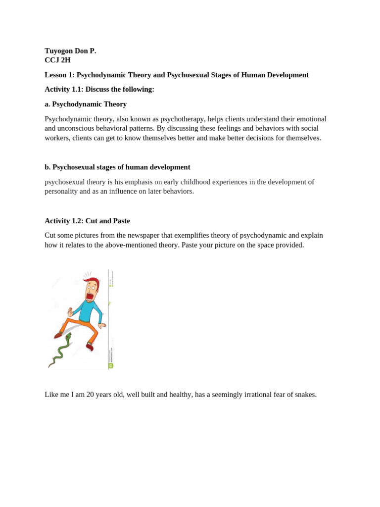 Activity 5 Psychological Theories and of Cime Causation | PDF | Extraversion And Introversion ...