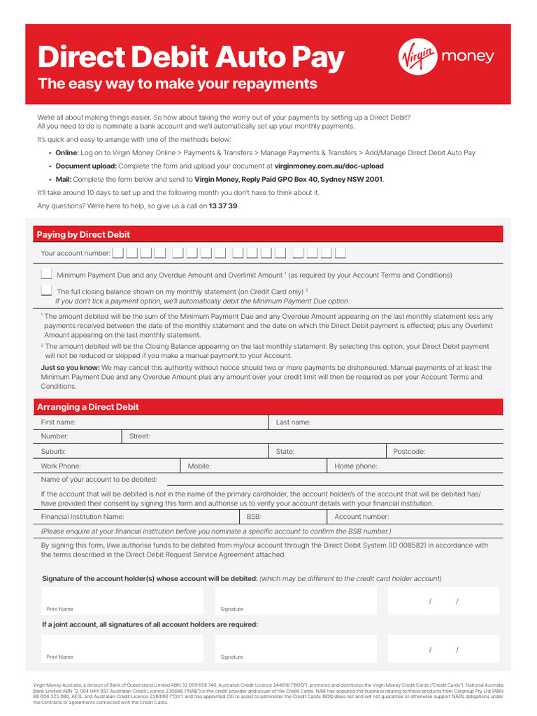 Direct Debit Autopay | PDF