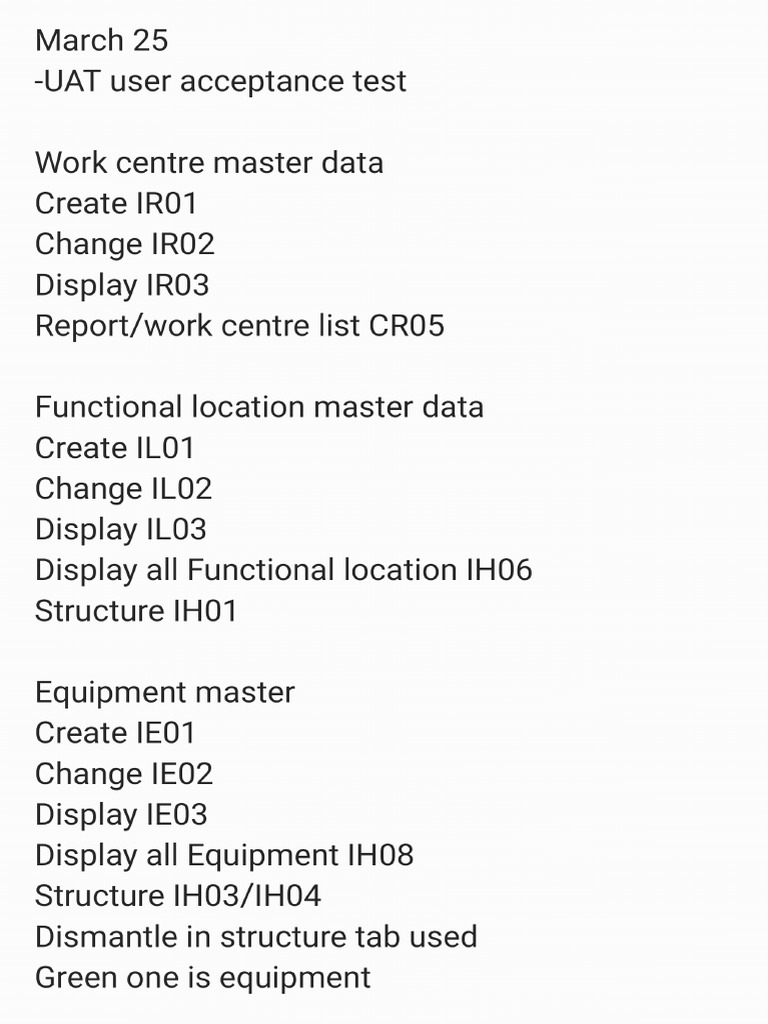 Test Script SAP | PDF