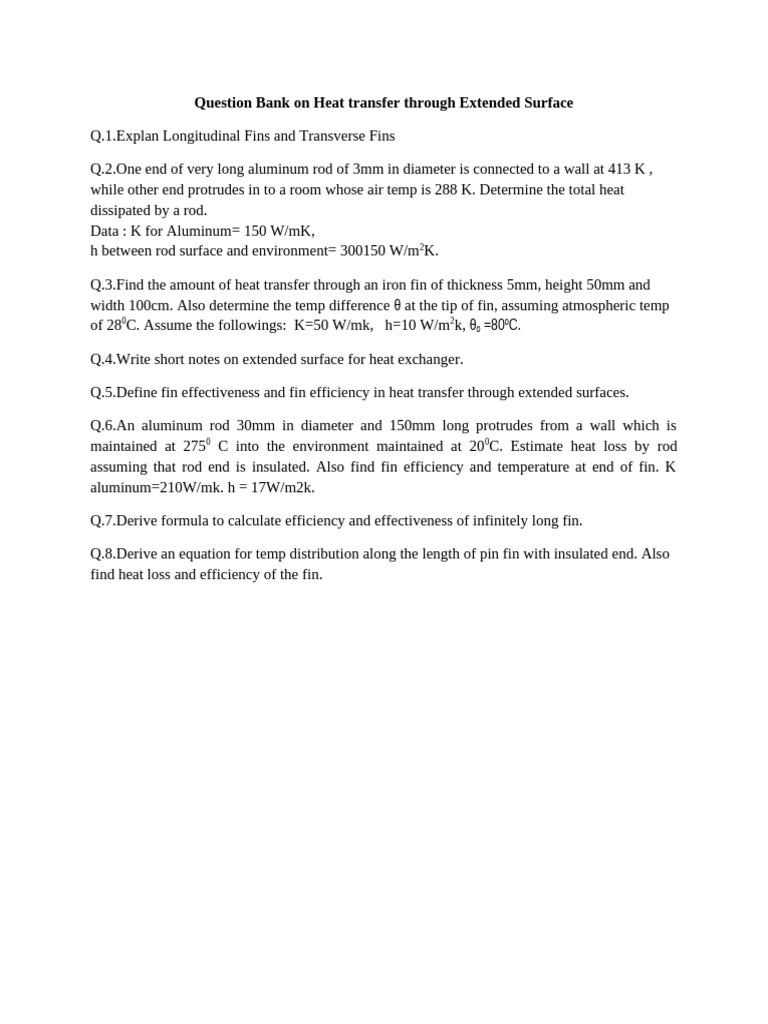 Extended Surface | PDF