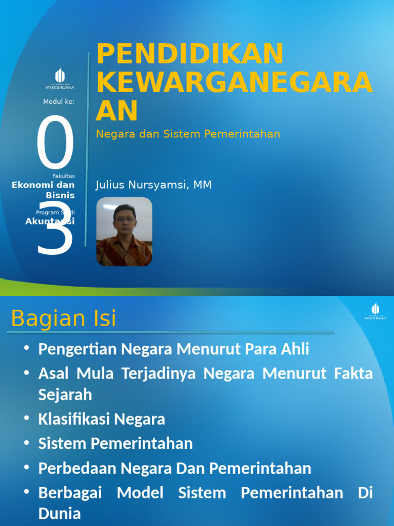 2020 KWG M03 Negara Dan Sistem Pemerintahan | PDF