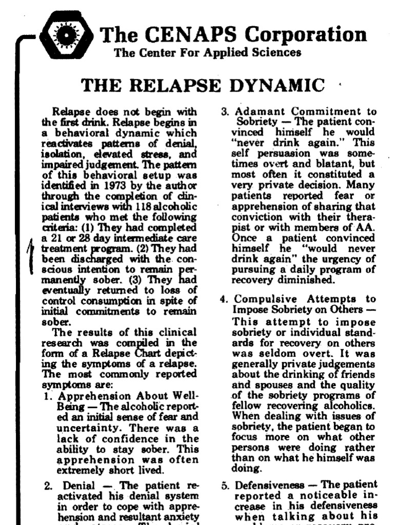 37 Warning Signs of Relapse | Denial | Alcoholism