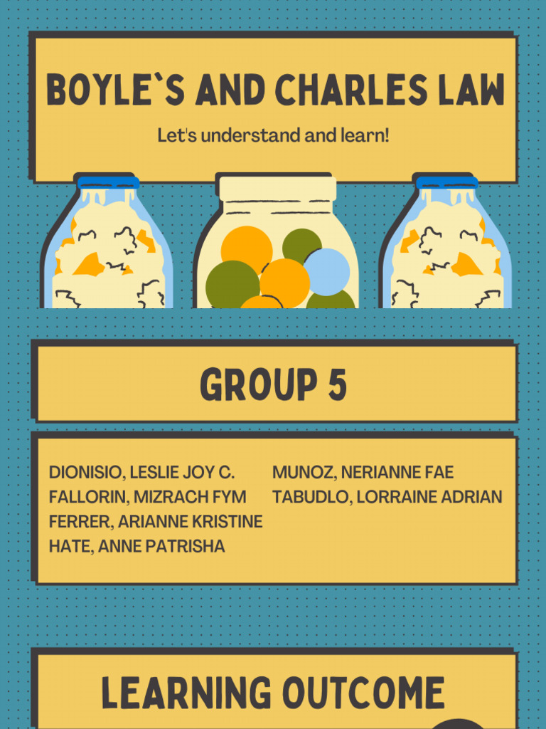 Boyle's and Charles Law Lesson | PDF