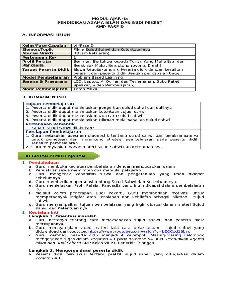 Modul Ajar Pai Bab 4 Pdf