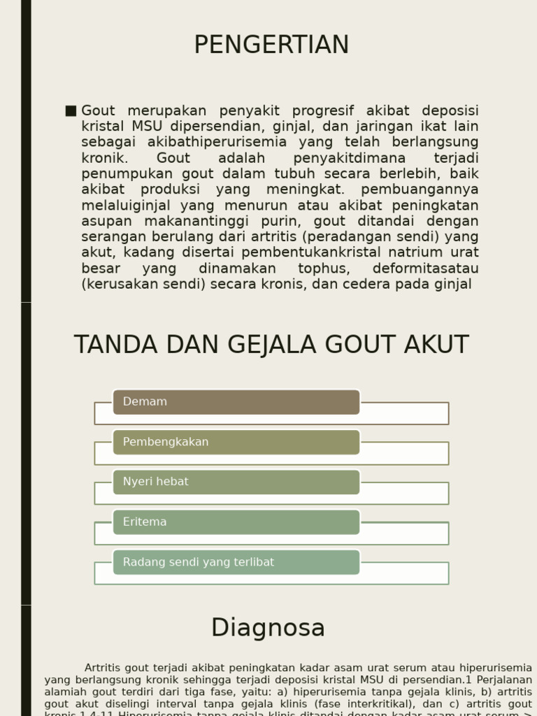 GOUT Terapi | PDF