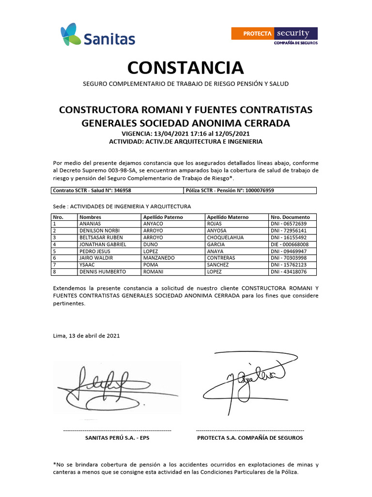 SCTR CRF 2021 04 | PDF