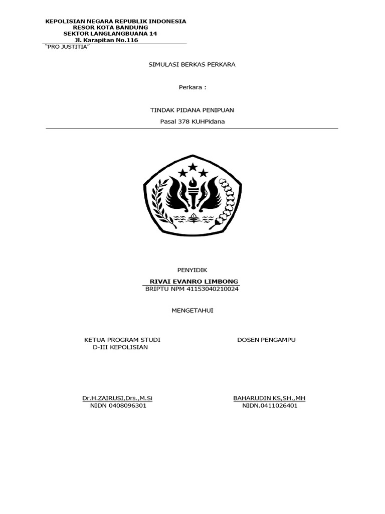 Berkas Perkara 0024 Rivai | PDF