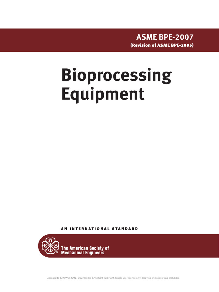 Asme Bpe 2007 | PDF