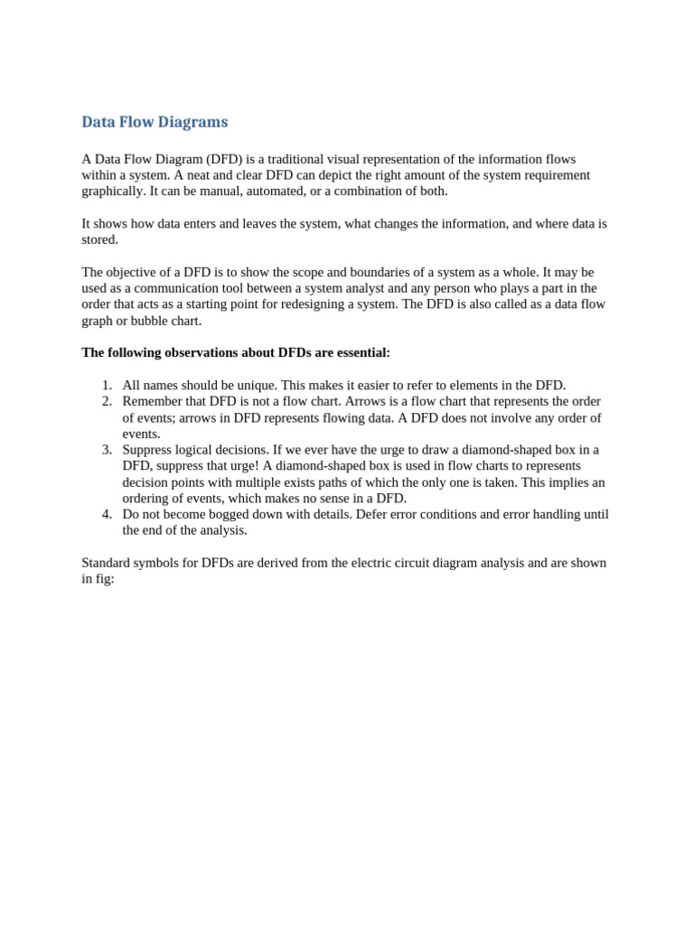 Data Flow Diagrams | PDF