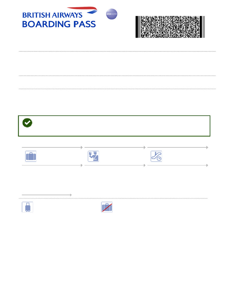 Boarding Pass BA0916 LHR FRA 131 | PDF | Transport Companies | Transport
