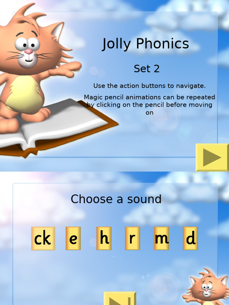 Jolly Phonics Set 2 With Write On Slide Plain K | PDF
