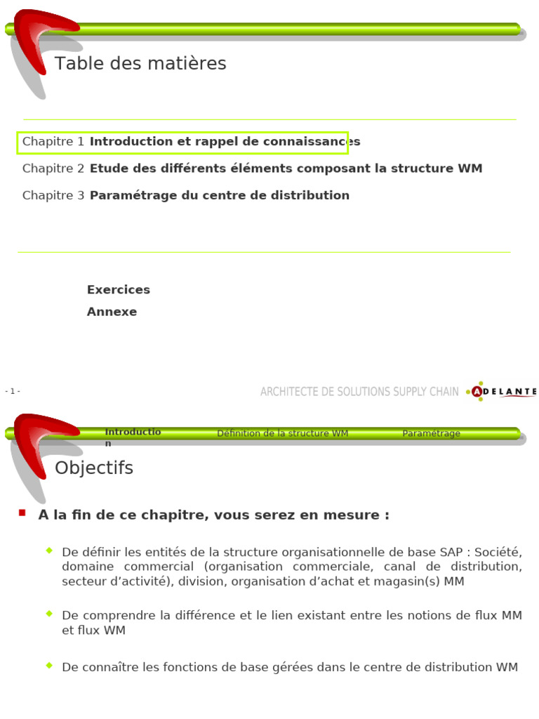 SI03 Strusture Du Centre de Distribution V3 | PDF