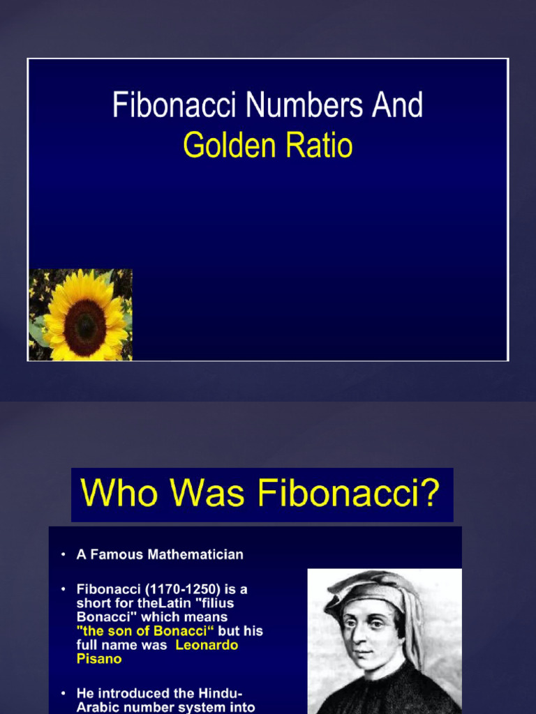 Fibonacci Sequence and The Golden Ratio | PDF