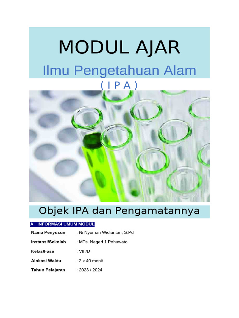 MA 1 Hakikat Ilmu Sains Dan Metode Ilmiah - A. Apa Itu Sains - Widi | PDF