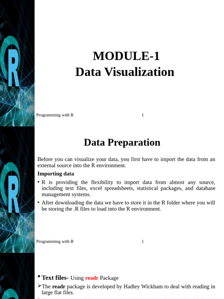 Unit 1 Data Visualization | PDF