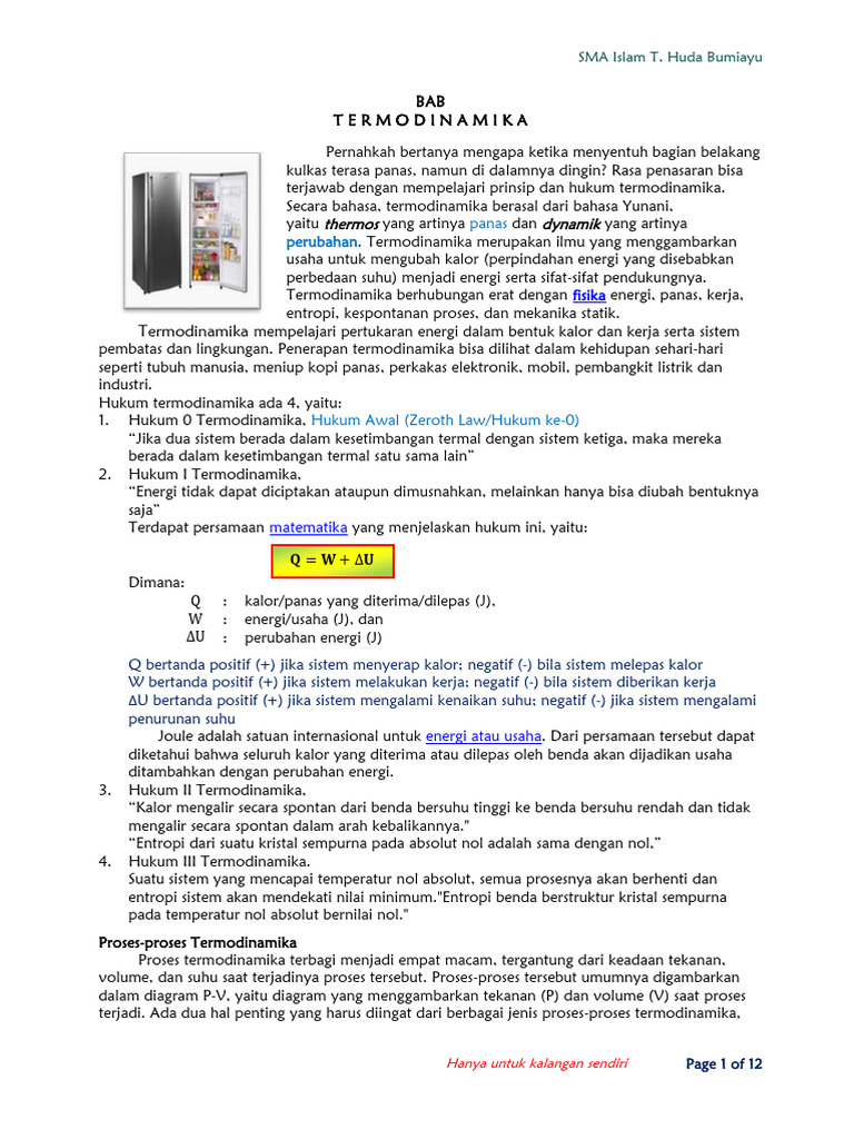 Termodinamika 2024 | PDF