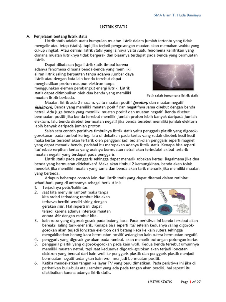 Listrik Statis | PDF