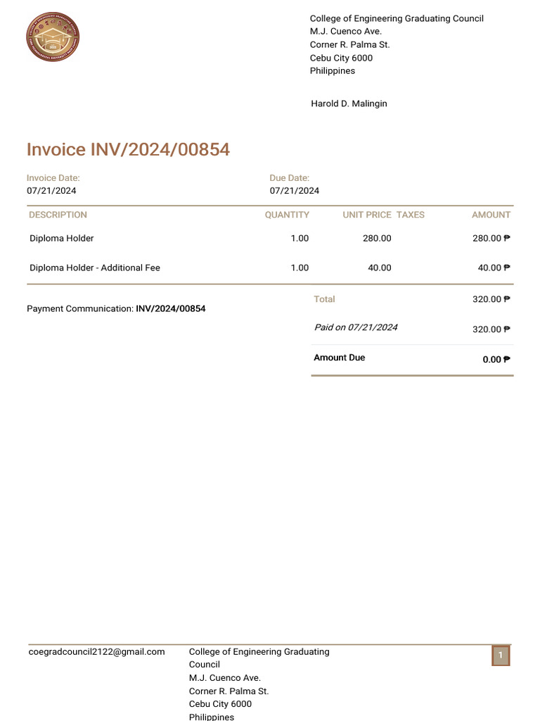 Inv 2024 00854 | PDF