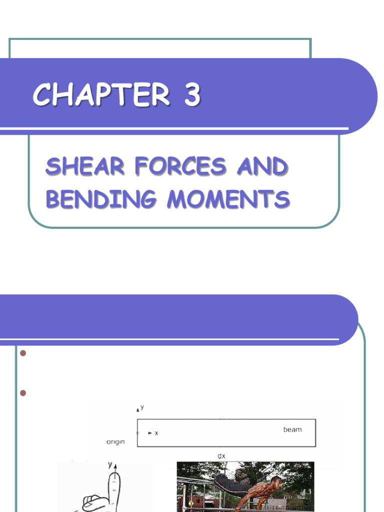 Chapter 3 Shear Forces and Bending Moments | PDF