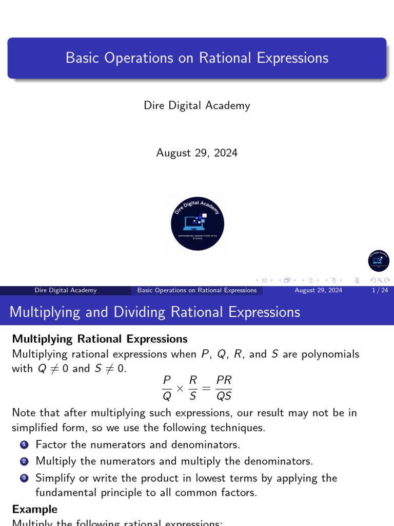 Operation On RE | PDF | Factorization | Rational Number