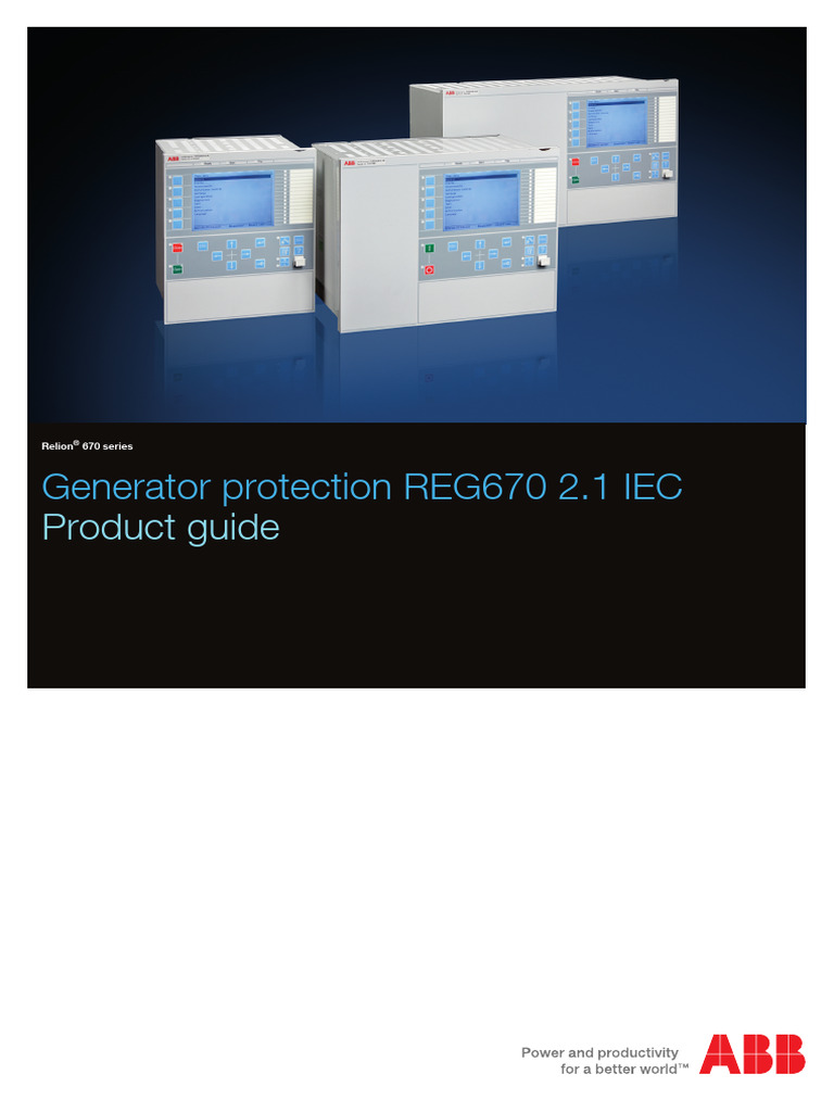 Product Guide Generator Protection Reg670 2.1 | PDF