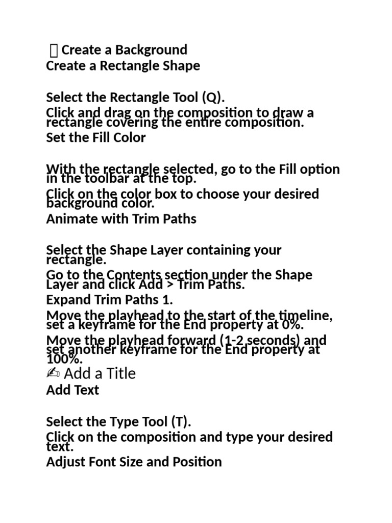 Guide To Adobe After Effects | PDF