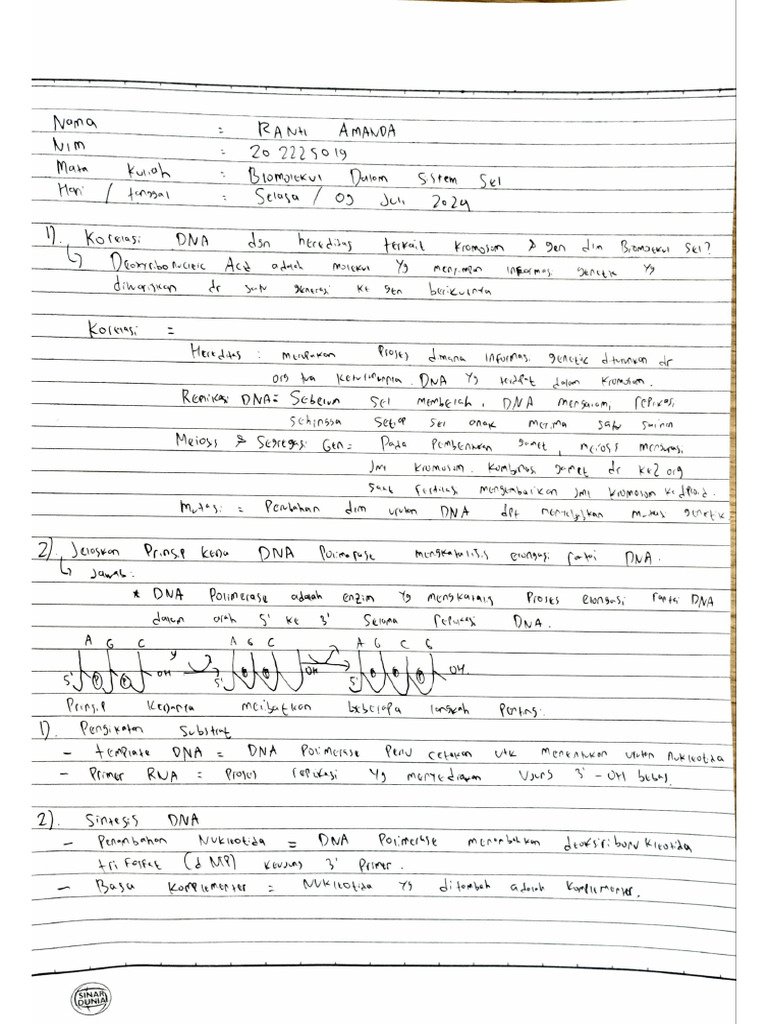 UAS Biomolekul Ranti Amanda | PDF