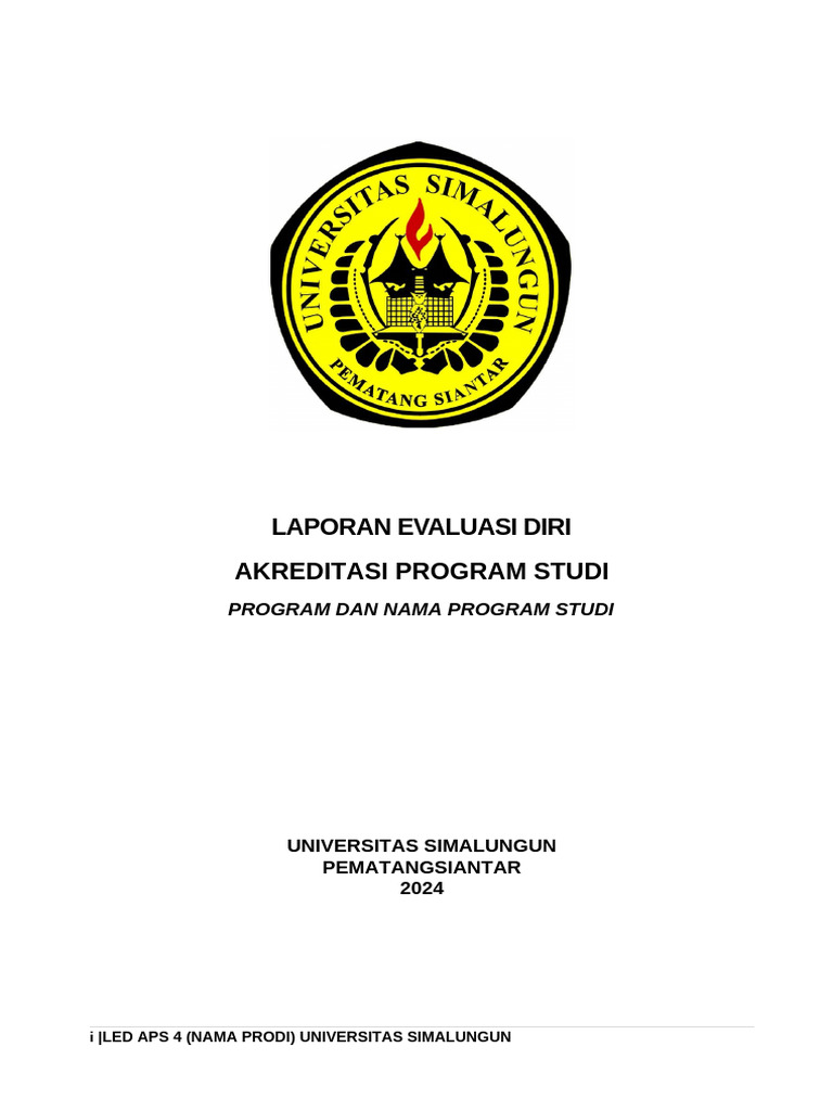 TEMPLATE LED APS 4.0 Yang DIGUNAKAN | PDF