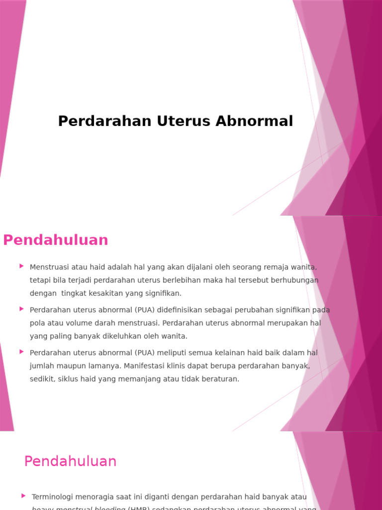 Perdarahan Uterus Abnormal | PDF
