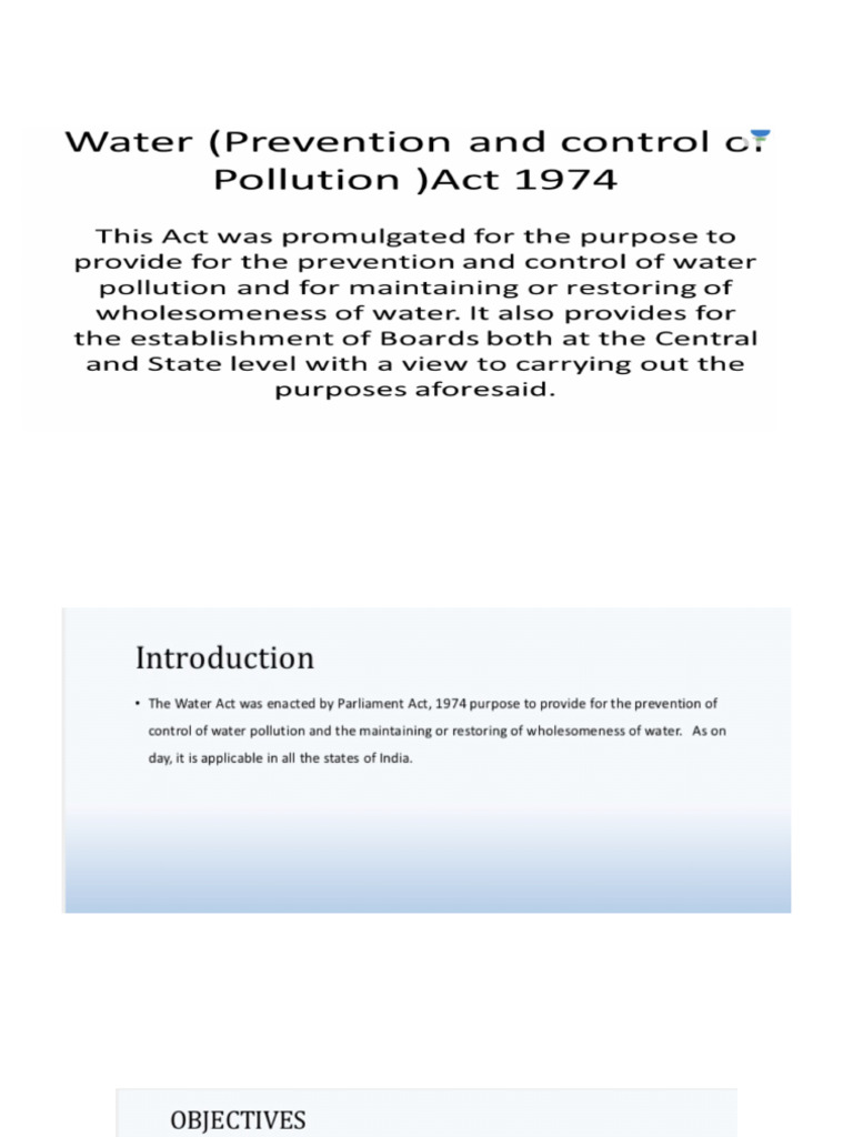 Water Act | PDF