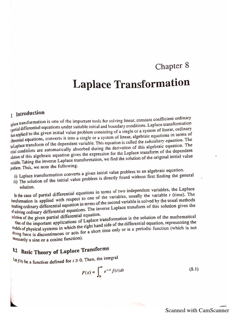 Laplace Transformation | PDF