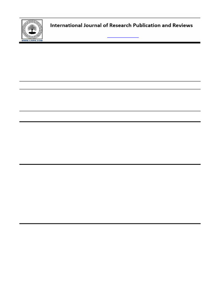 IJRPR10690 | PDF