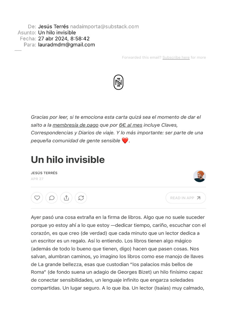 Un Hilo Invisible | PDF