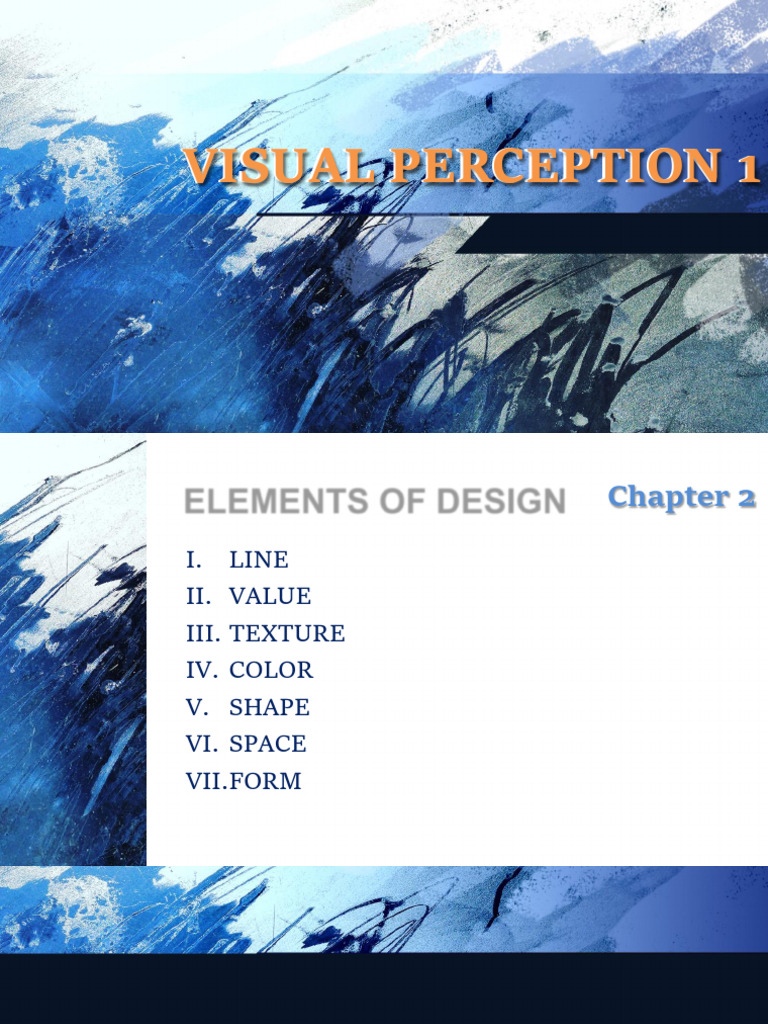 Visual Perception -Elements of Design- LINE | PDF