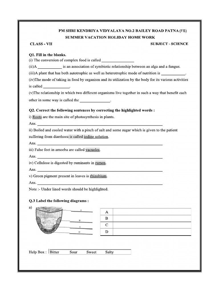 FS Class 7 HHW | PDF