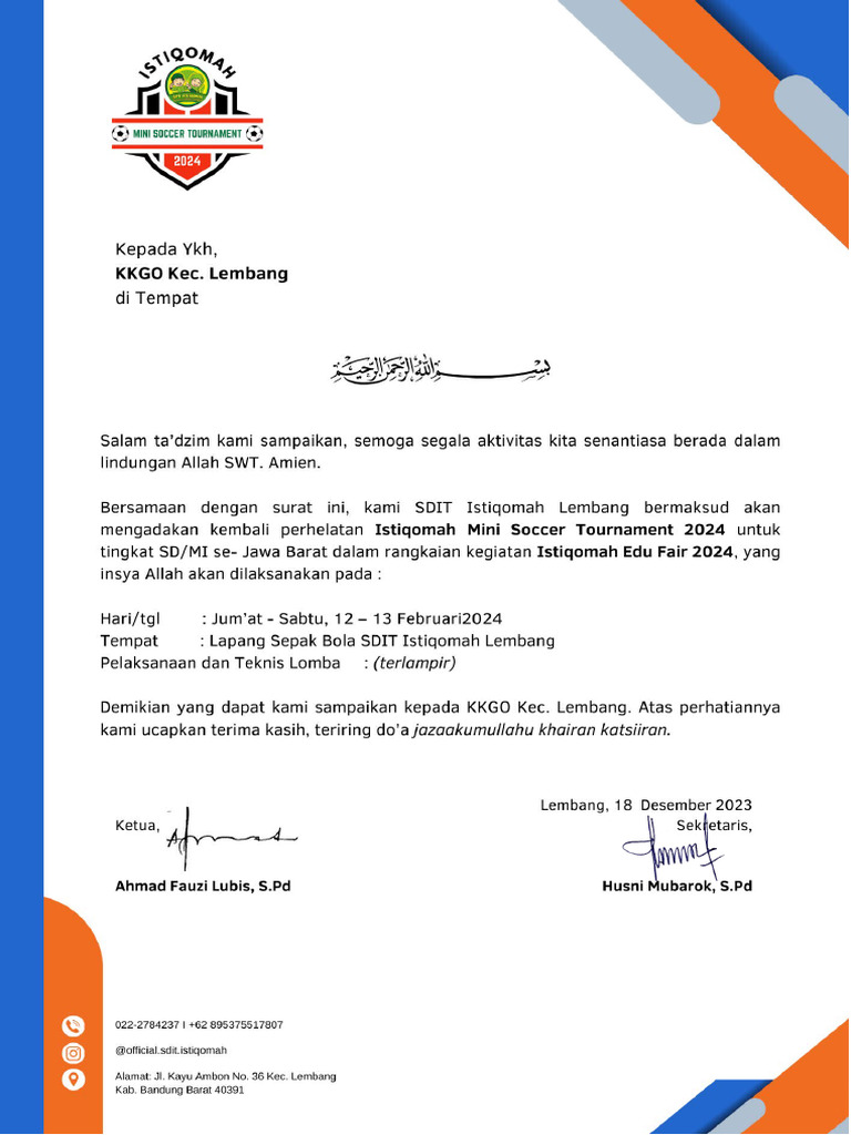 Surat Undangan Kkgo | PDF