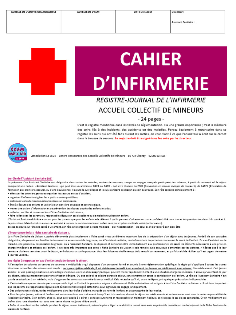 Registre Infirmerie | PDF