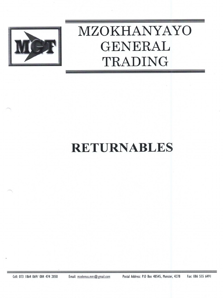 Returnable S | PDF