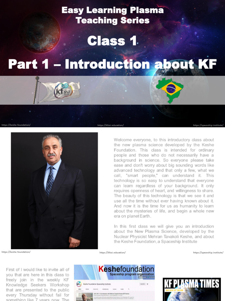 1 - Easy Learning Plasma Science - Class 1 | PDF