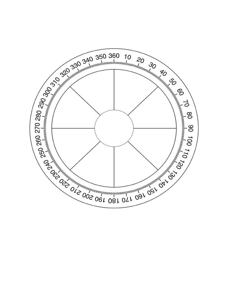 Printable Degree Wheel - JPG | PDF