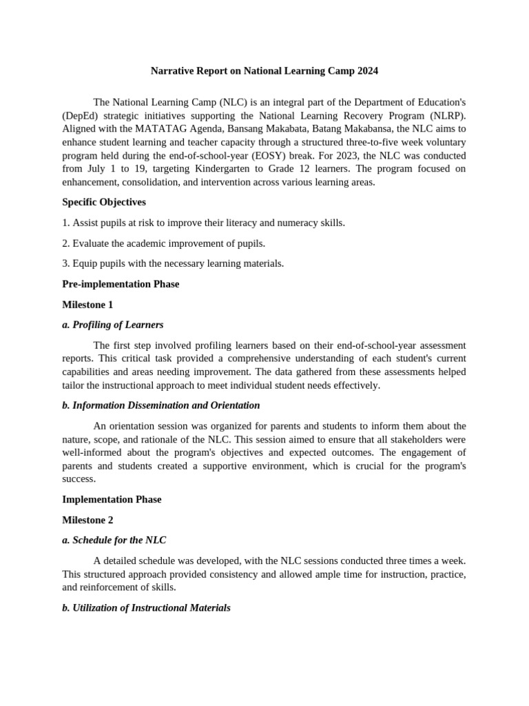 Narrative On NLC | PDF