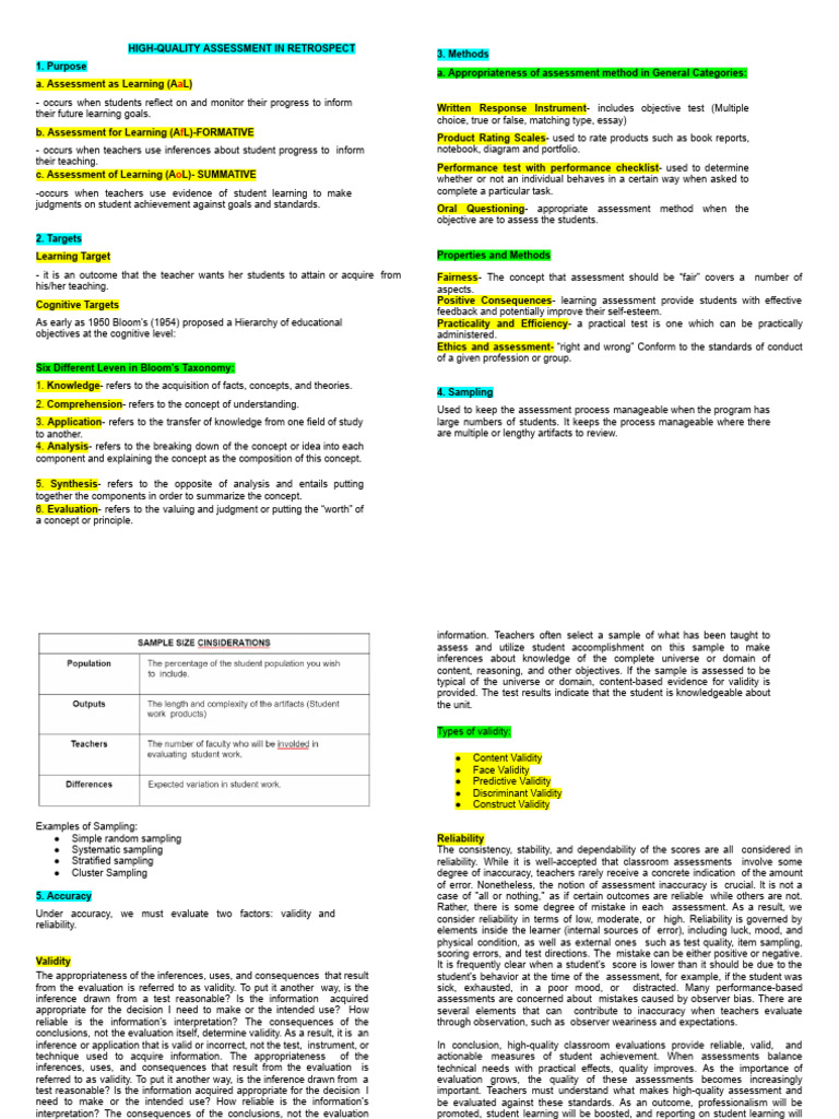Assessment Reviewer | PDF