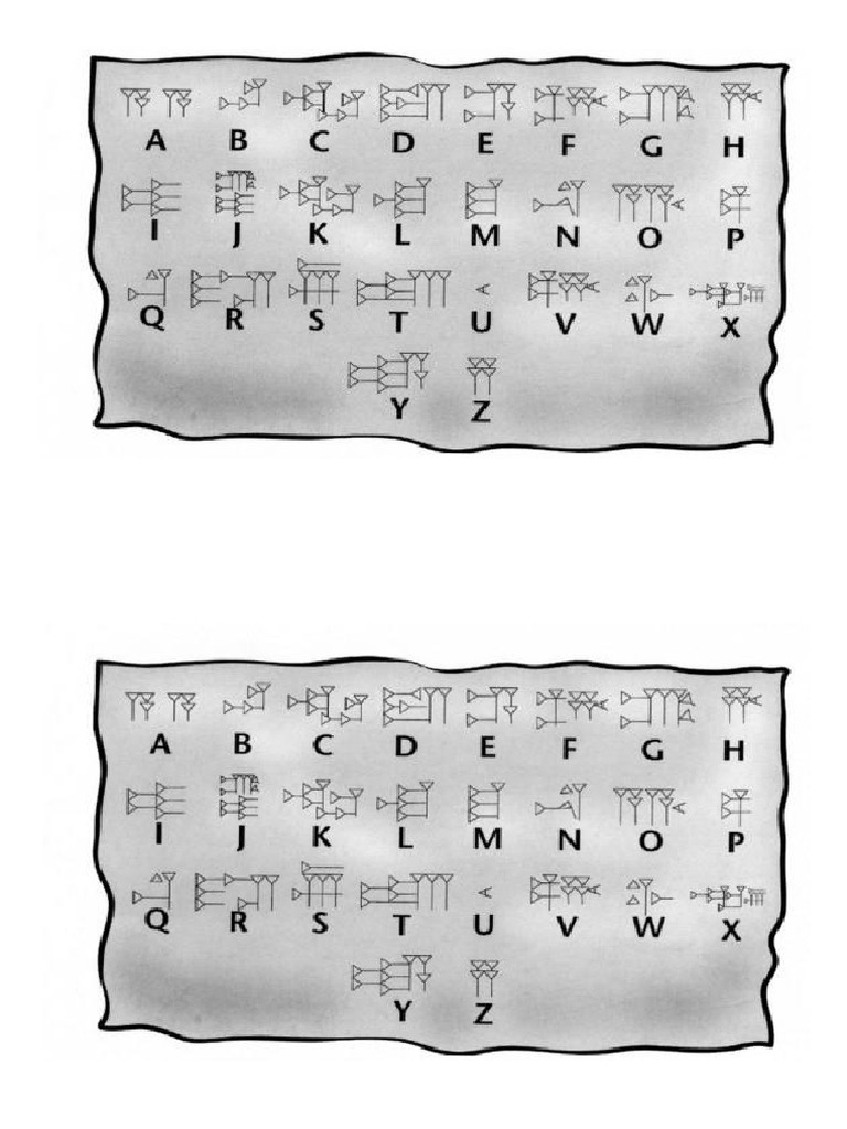 Alfabeto Cuneiforme | PDF